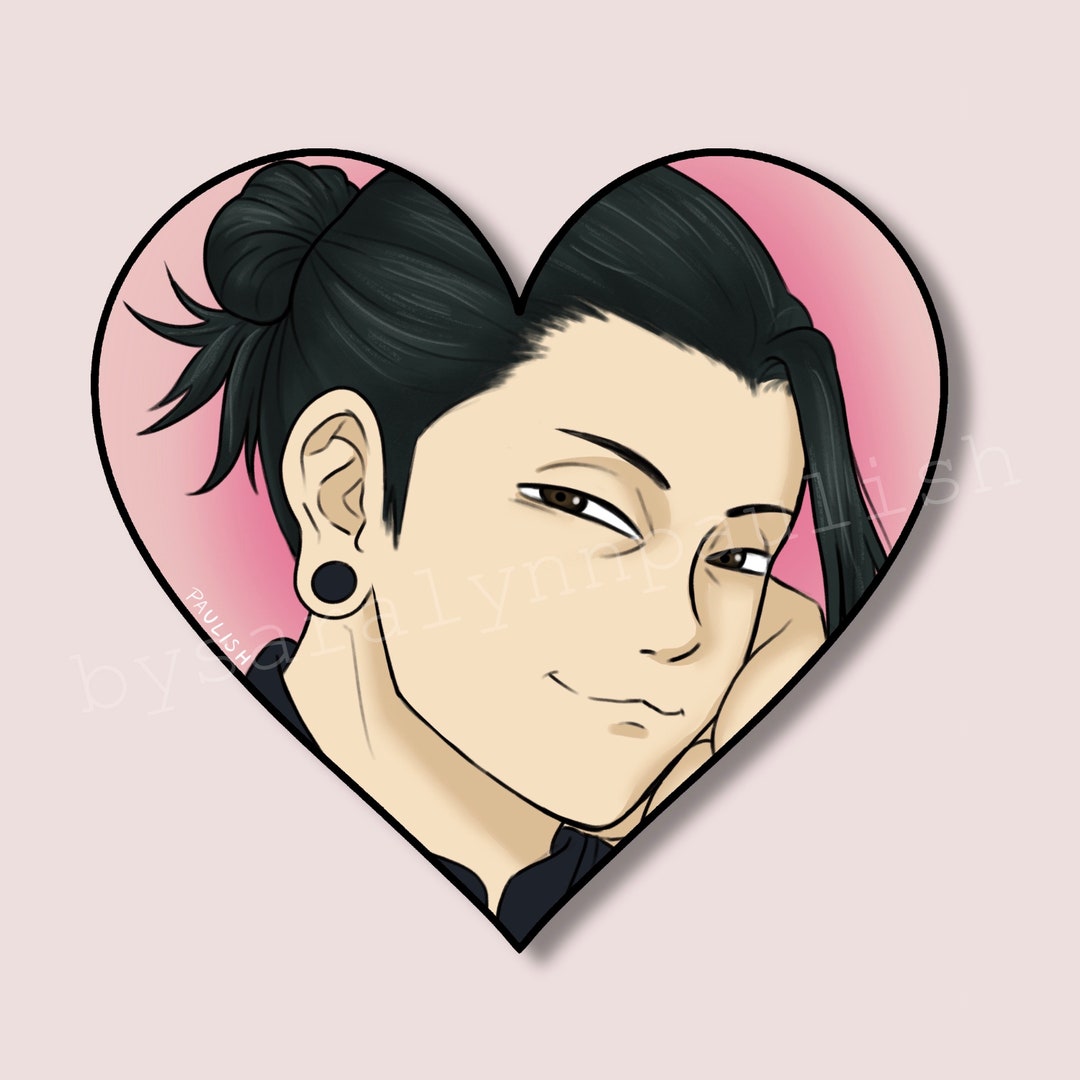 Geto Heart Sticker Anime Jujutsu Kaisen Sticker High Quality Glossy ...