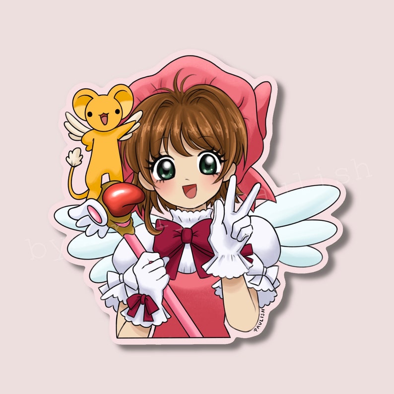 Cardcaptor Sakura Sticker Cute Kawaii Anime Sticker High Quality Glossy ...