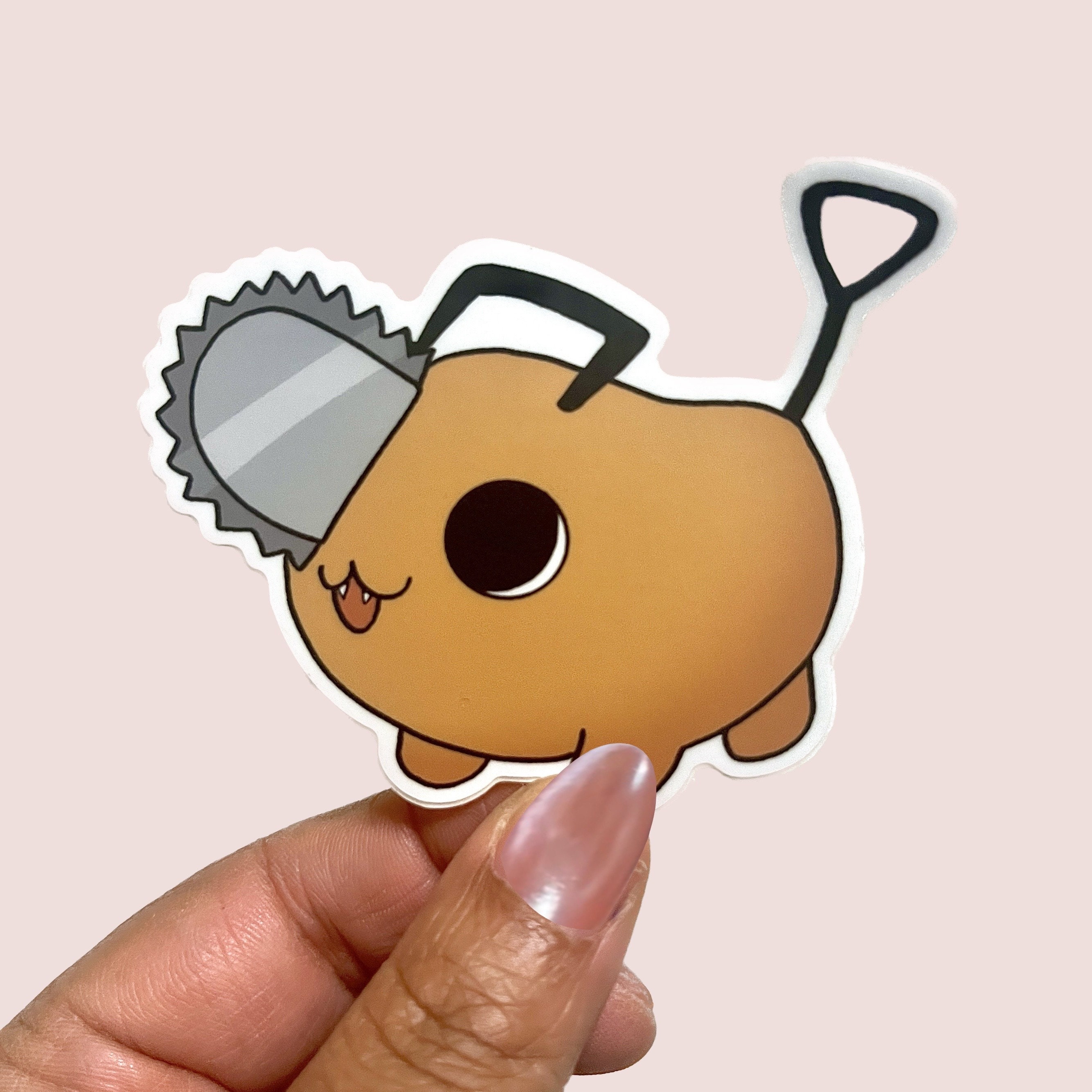 Pochita Sticker Cute Kawaii Anime Sticker Hugh Quality Matte Sticker ...