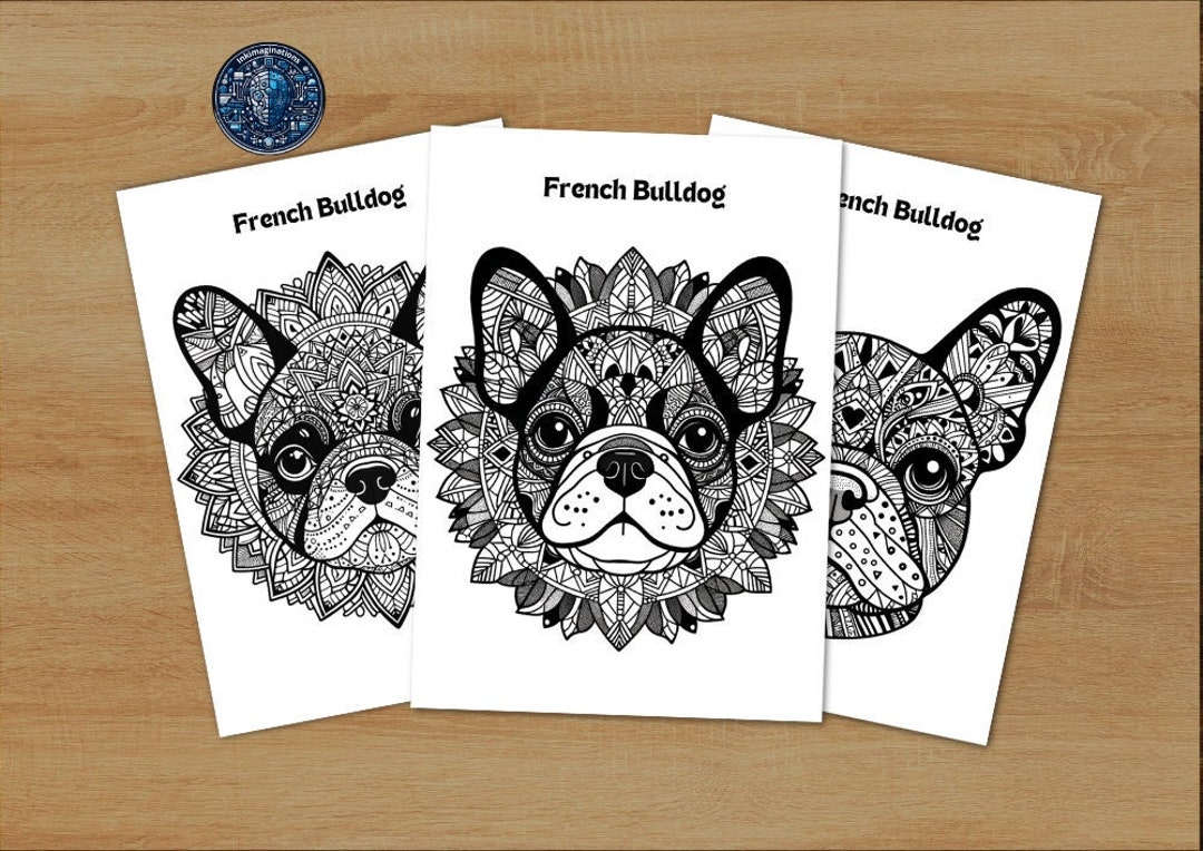 Adult Coloring Page, French Bulldog Mandala ,instant Download ...