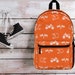 Enduro Orange~ Hard Scrambled~ Motorcycle Lovers~ Backpack~ Helmet Flag ...