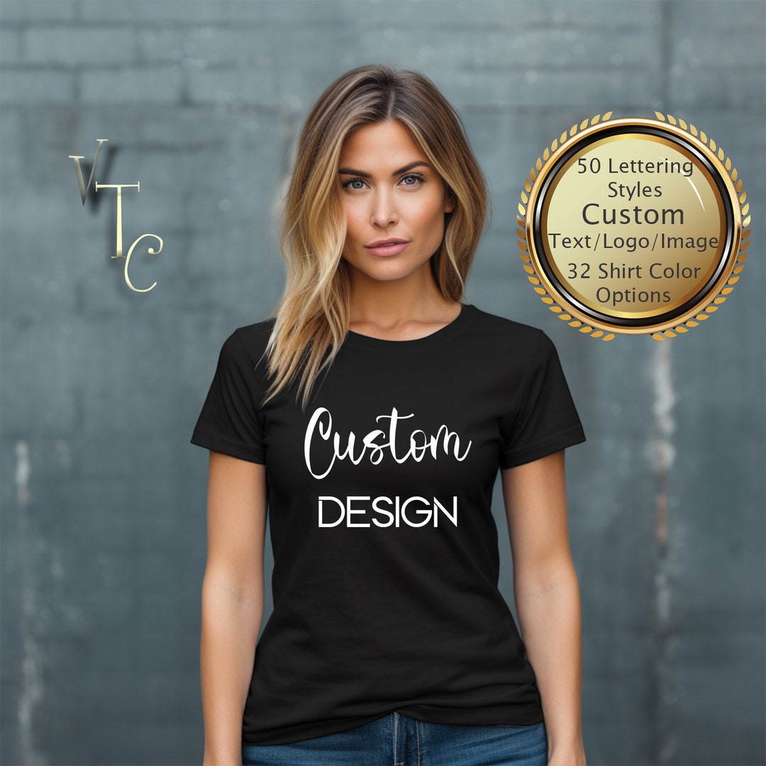 Custom Bella Canvas T-shirt, Customizable T-shirt, Custom Shirt ...