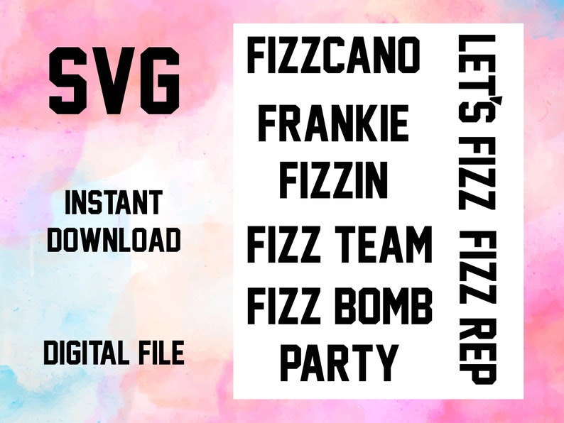 Fizz Bomb Party - SVG - Digital Download - Instant - Fizz Bomb Party ...