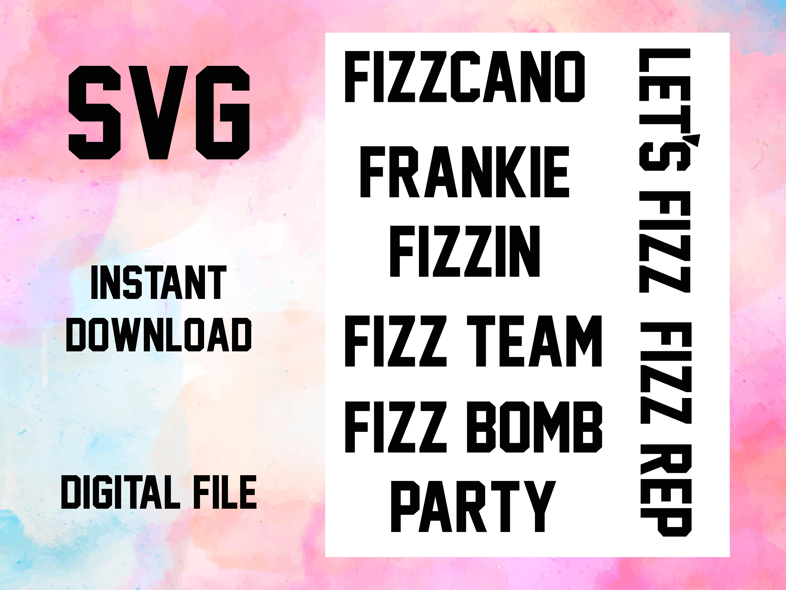 Fizz Bomb Party - SVG - Digital Download - Instant - Fizz Bomb Party ...