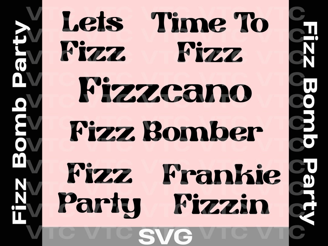 Fizz Bomb Party SVG Digital Download - Fizz Bomb Party - Fizz Bomb ...