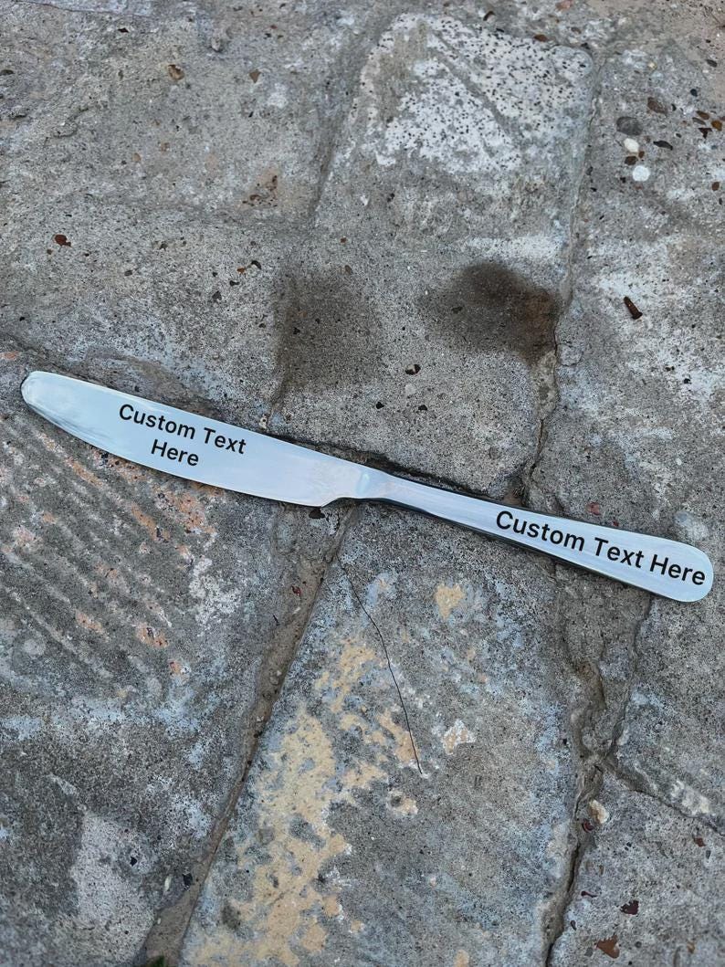 Personalized Laser Engraved Butter Knife, Custom Serving Knife Gift - Etsy