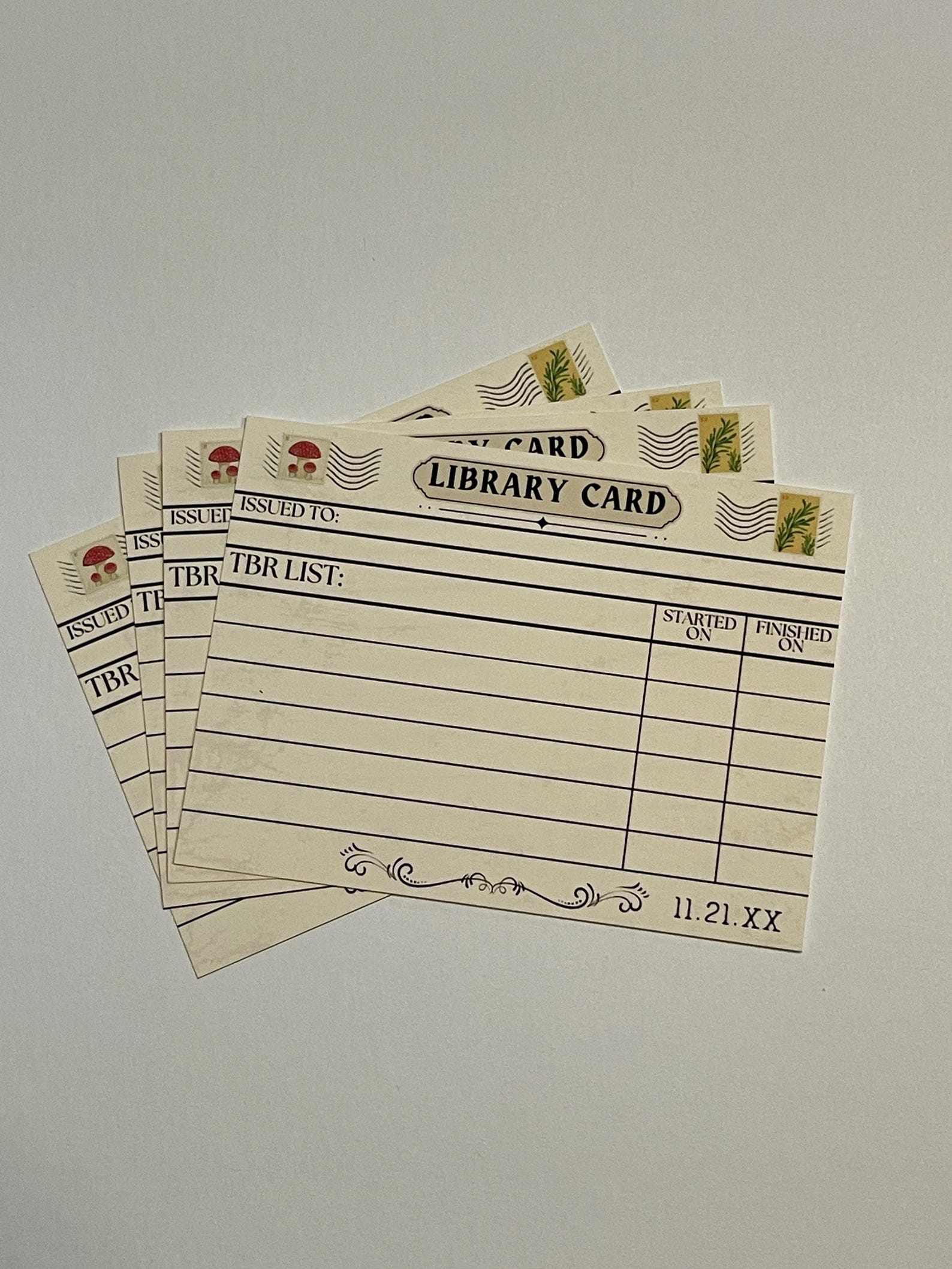 Library Card Bookmark - Etsy