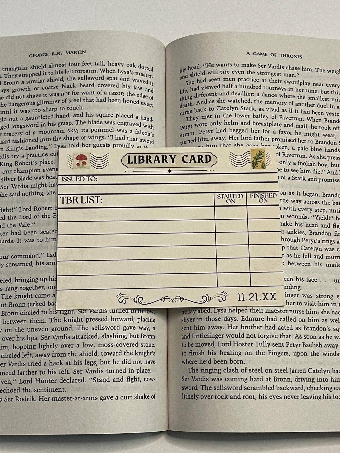 Library Card Bookmark - Etsy