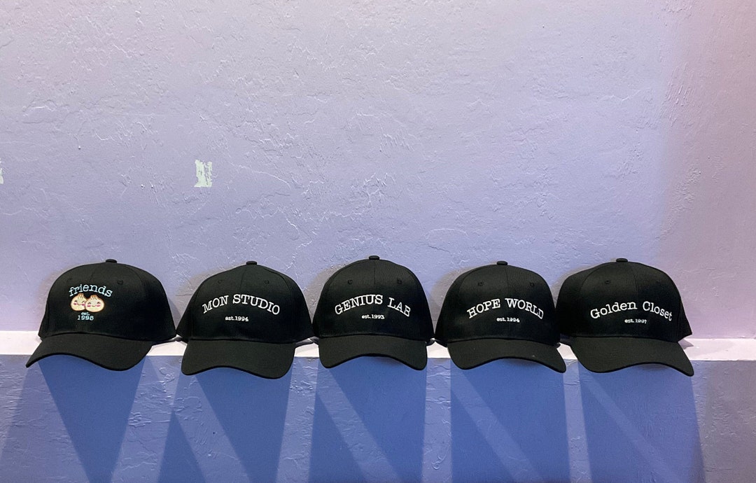 BTS Hats-subtle BTS Merch Hats-friends Hat-mono Studio Hat-genius Lab ...