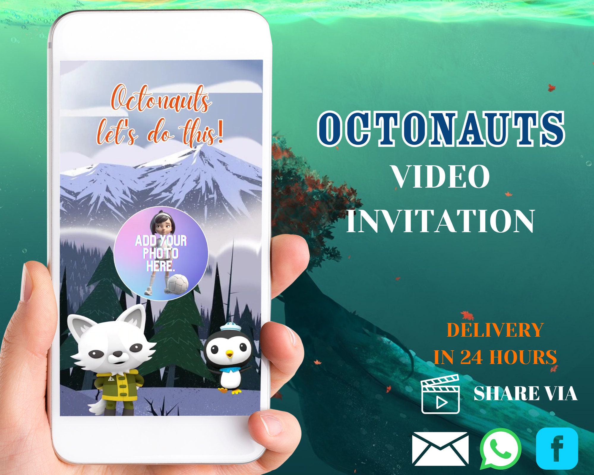 Octonauts Birthday Video Invitation, Octonauts Video Invitation ...