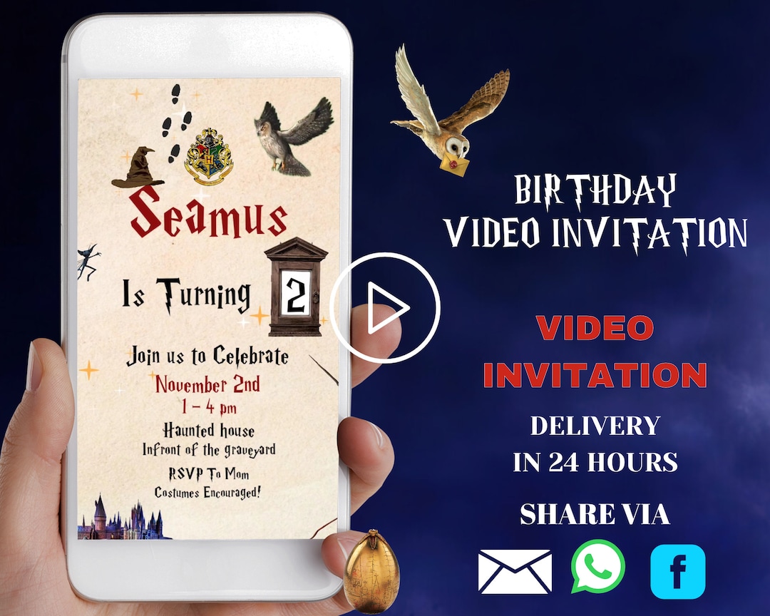 Wizard Birthday Invitation, Wizard Party Invitation, Witches and Wizard ...