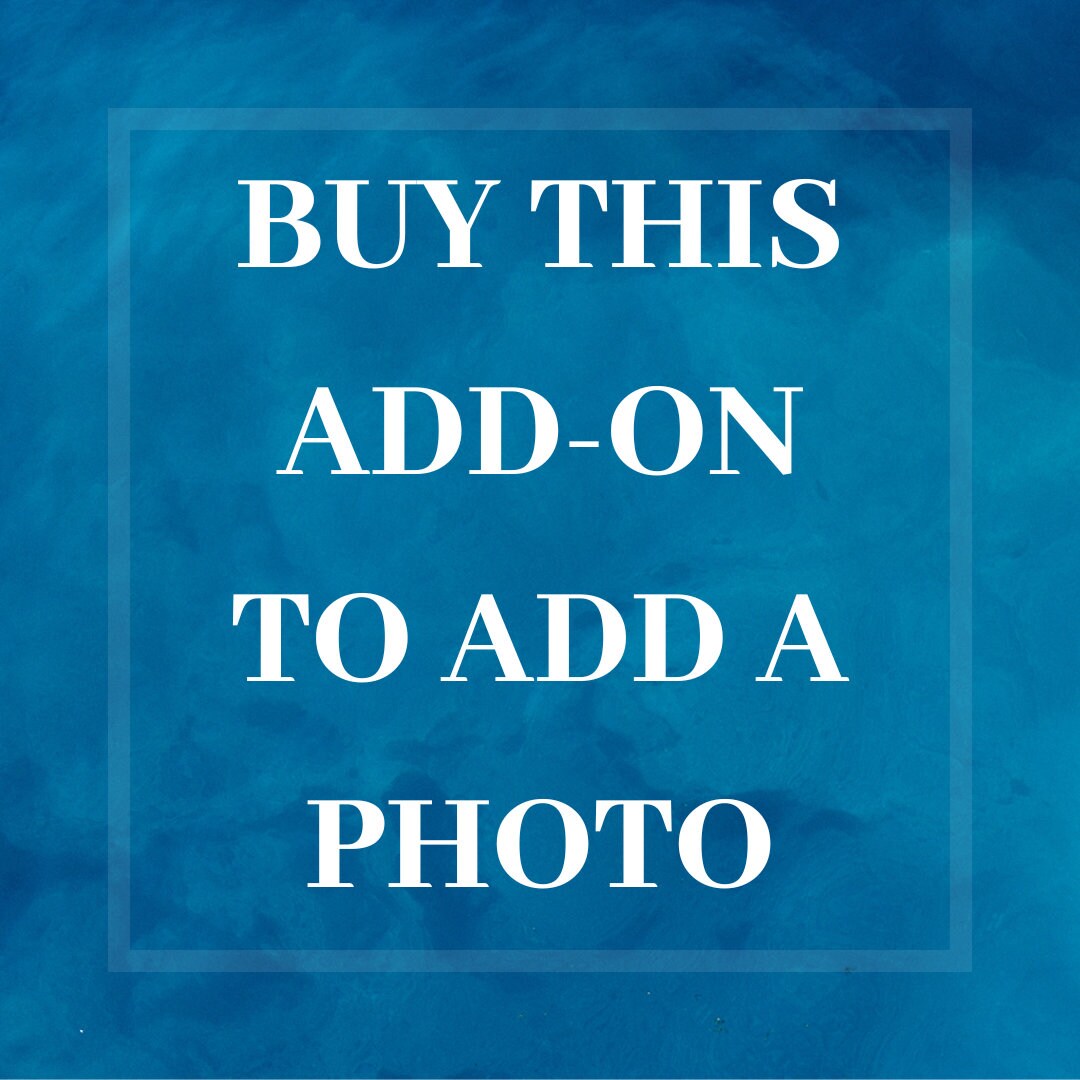 Photo Add-on. - Etsy