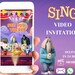 Sing Movie Video Invitation, Sing Birthday Party Video Invitation, Sing ...