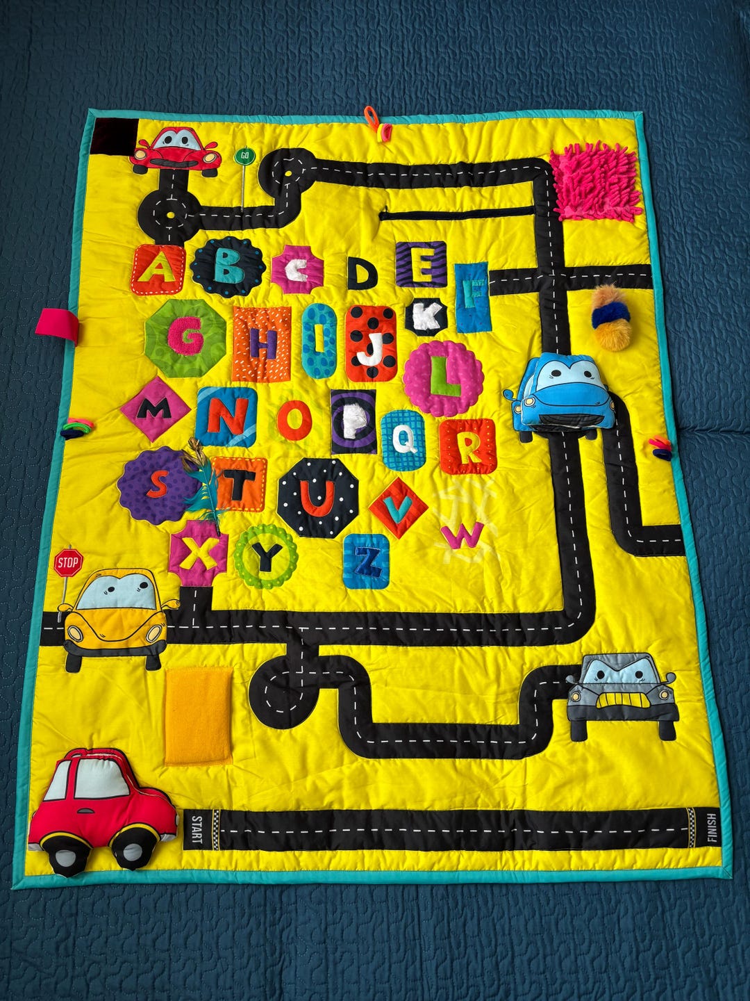 ABC Themed Engaging Sensory Playmat for Baby and Toddler With Soft ...