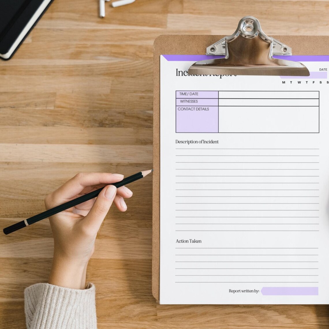 Printable Incident Log, Accident Log Sheets, Incident Report Template ...