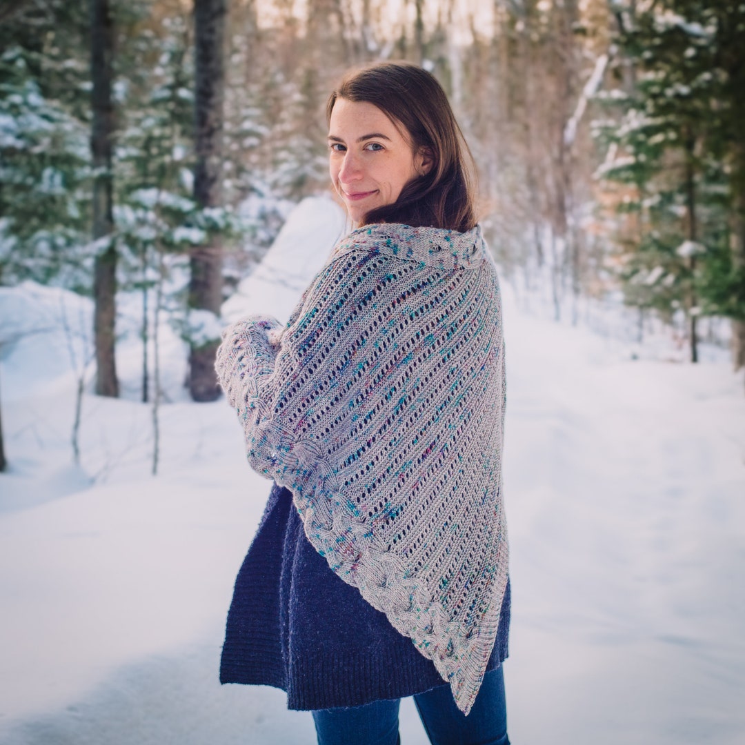 Knitting Pattern (PDF) - Blizzard Boulevard Shawl - Knitting Pattern ...