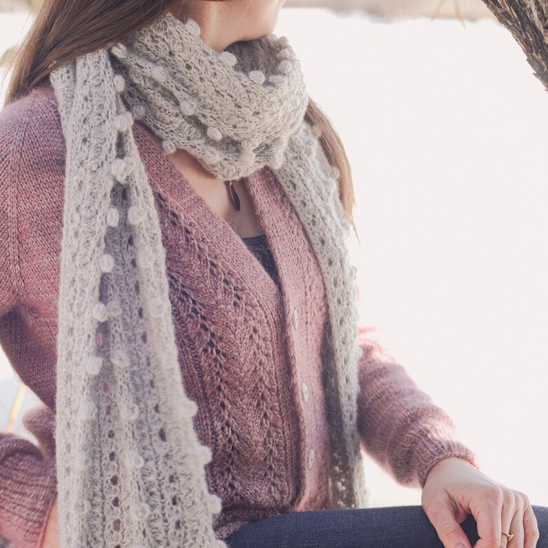 Knitting Pattern (PDF) - Winter Wheat Scarf - Customizable Knitting ...