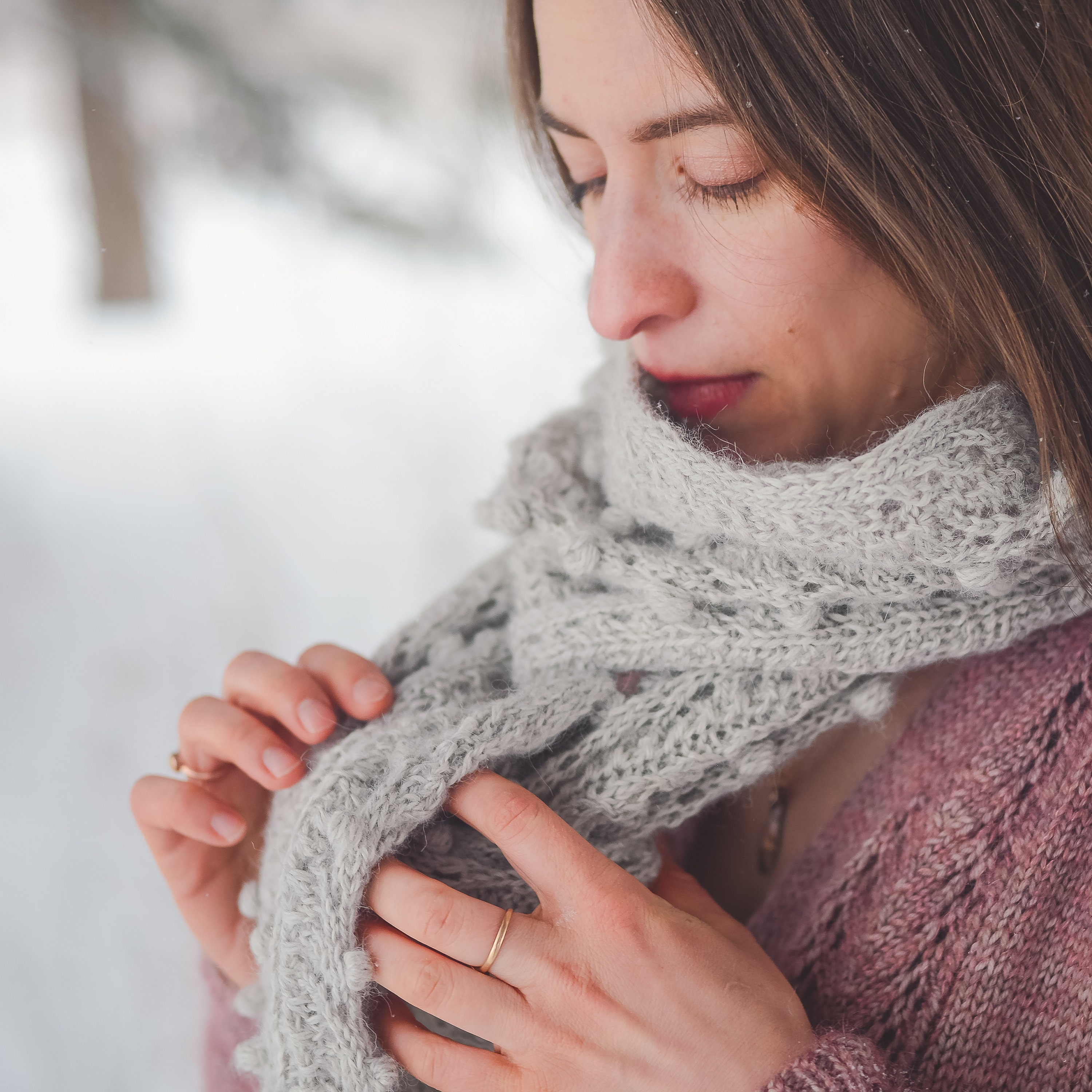 Knitting Pattern PDF Winter Wheat Scarf Customizable - Etsy