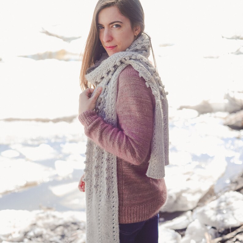 Knitting Pattern (PDF) - Winter Wheat Scarf - Customizable Knitting ...