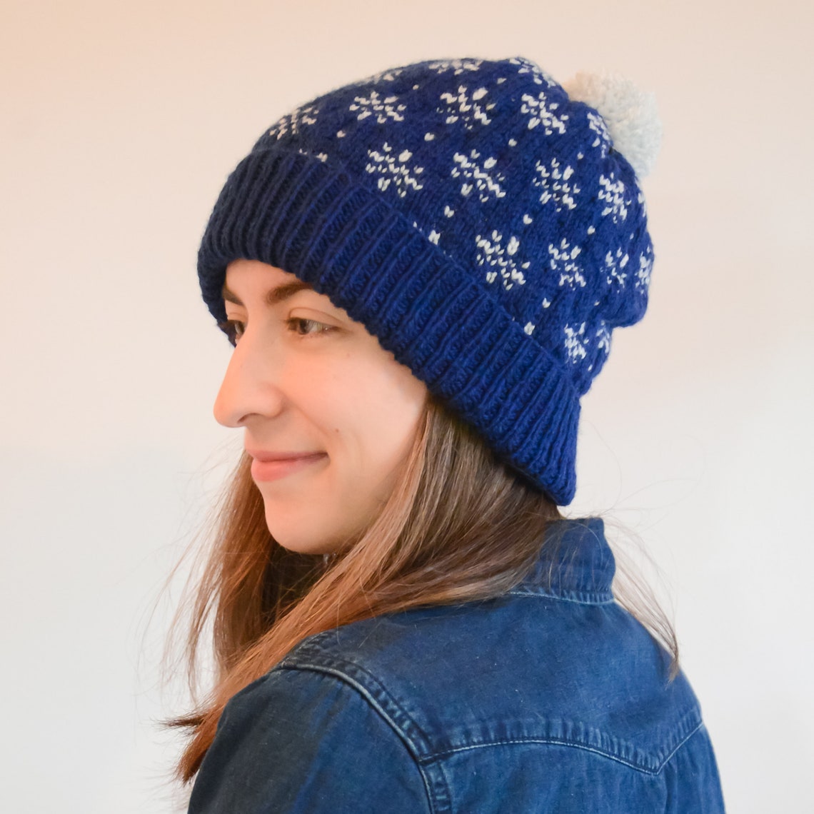 Knitting Pattern (PDF) - Winter Storm Hat - Two Color Matching Hats for ...