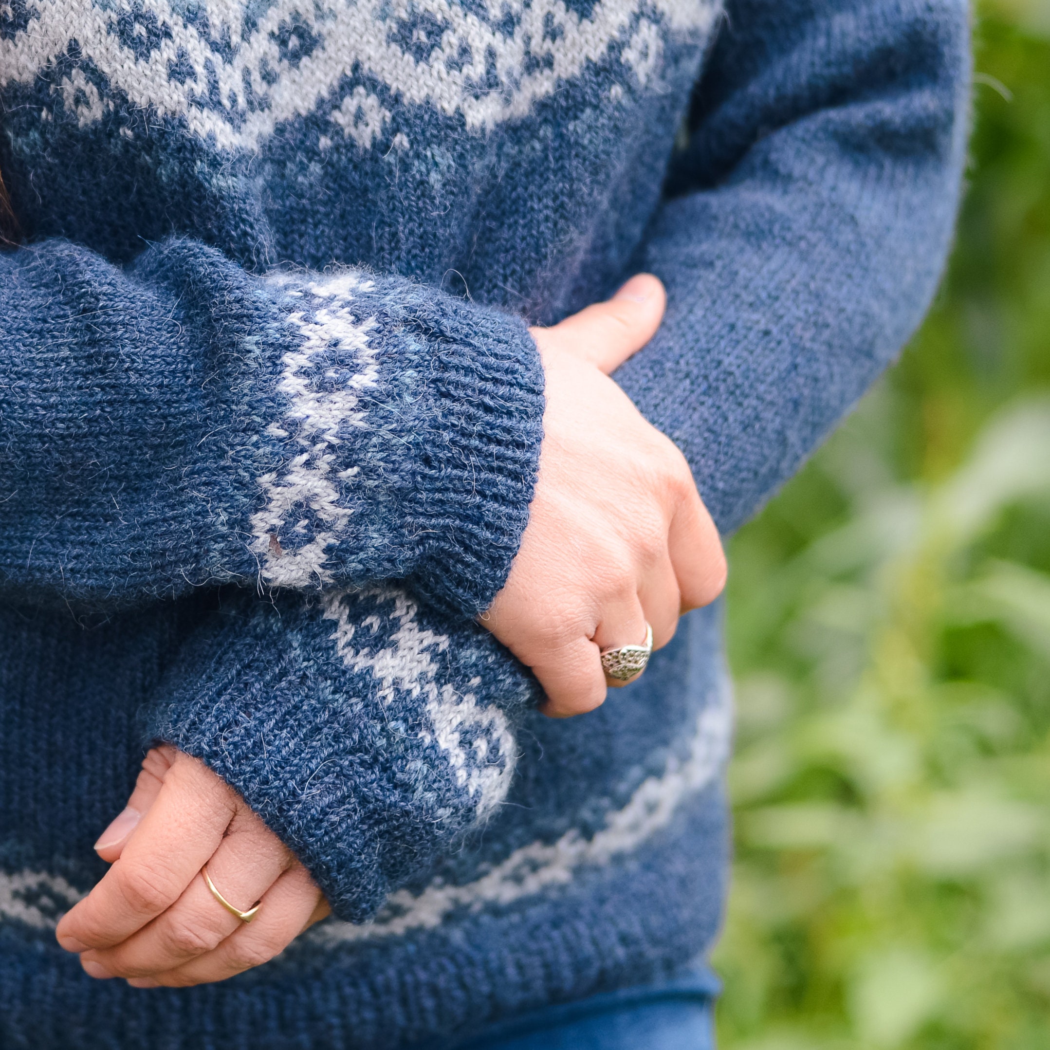 Shiver Sweater Knitting Pattern: Women's Fair Isle Yoke Sweater in ...