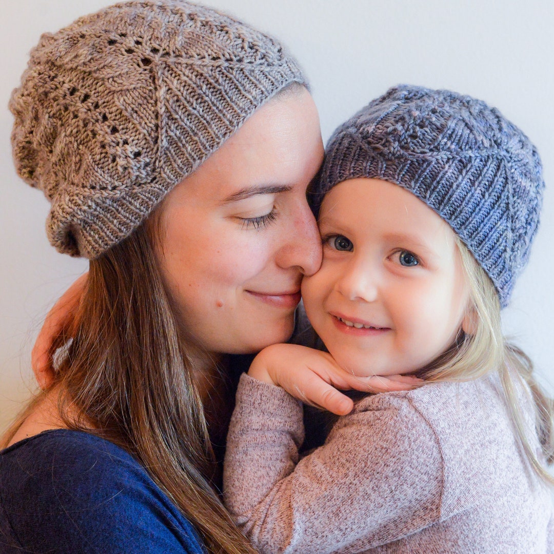 Knitting Pattern (PDF) - Kimora Hat - Lace Knitting Hat for Children ...
