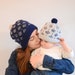 Knitting Pattern (PDF) - Winter Storm Hat - Two Color Matching Hats for ...