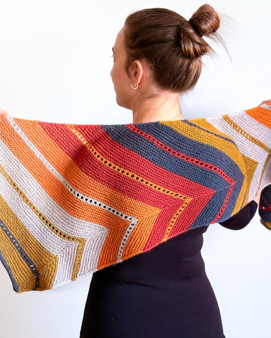 Laneway Shawl Knitting Pattern: Asymmetric Garter Stitch Stashbuster ...