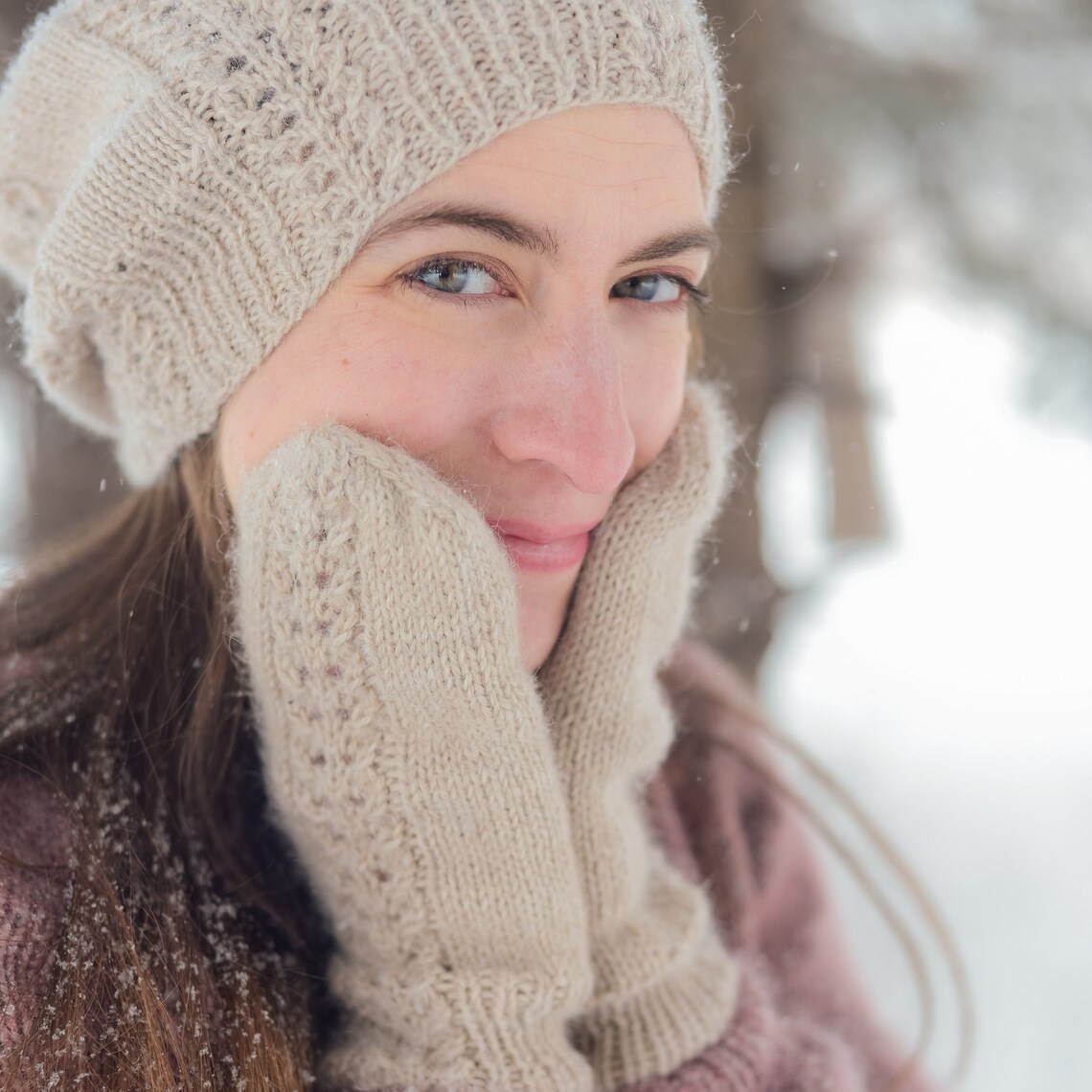 Knitting Pattern - Cedar Mittens - Easy Lace Mittens for Children Girls ...