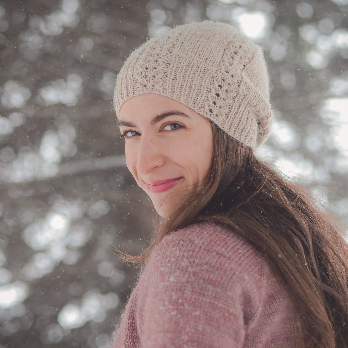 Knitting Pattern - Cedar Hat - Easy Lace Hat for Children Girls Women ...