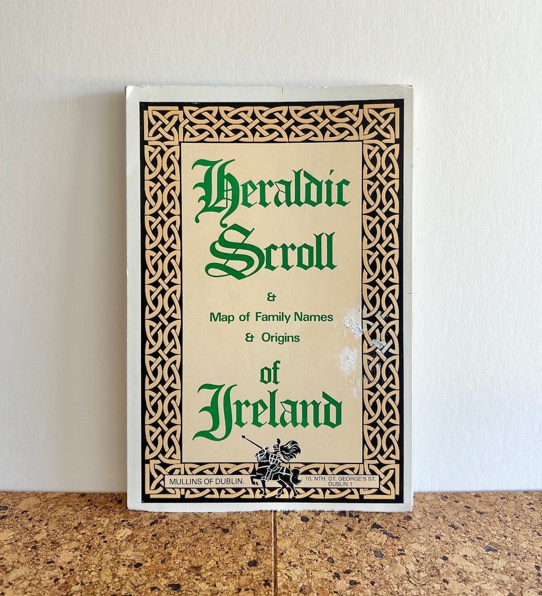 Heraldic Scroll & Map of Family Names and Origins of Ireland - Etsy