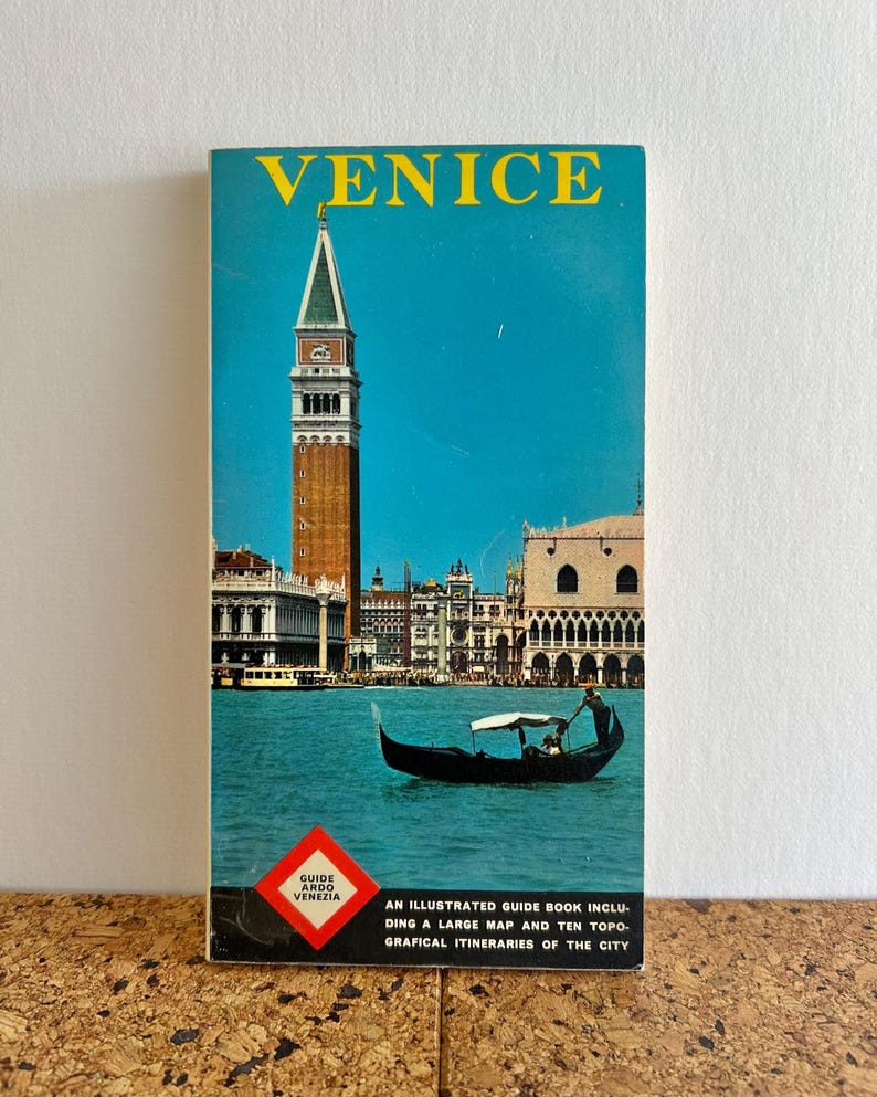 Venice 1960s Guide Book With Foldout Map - Etsy