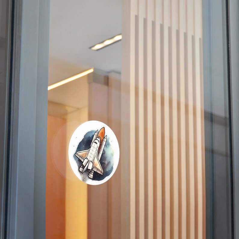 Space Shuttle Sticker, Spaceship Sticker, Sticker for Laptop, Sticker ...