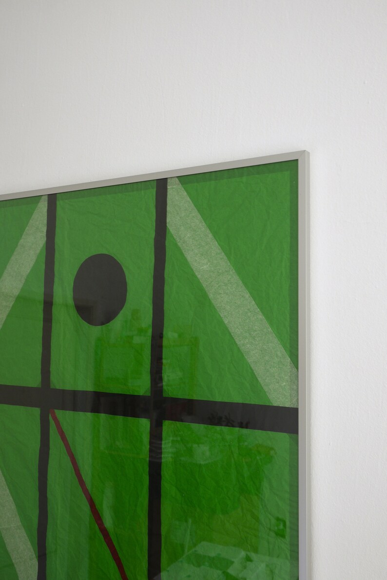 Wall Decoration grid With Circle, Green, Black, Red, 61 х 91 см, GP015 ...