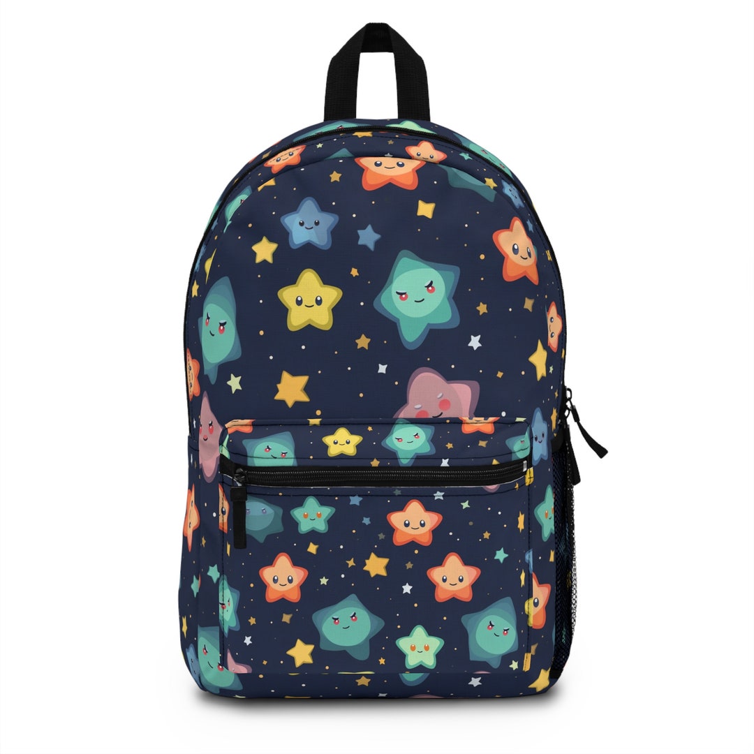 Artistic Cartoon Stars Backpack: Fun and Functional Paper Mario ...