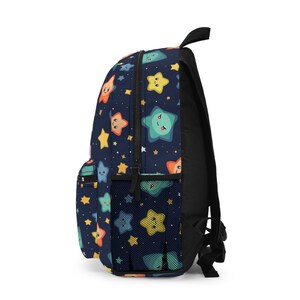 Artistic Cartoon Stars Backpack: Fun and Functional Paper Mario ...