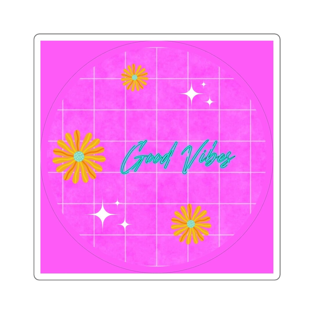 Good Vibes, Neon Pink Motivational/inspirational Quote Laptop, Positive ...