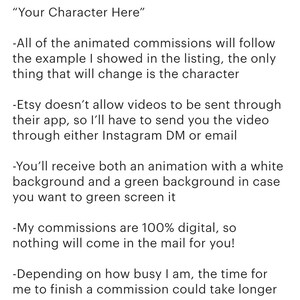 Your Character Here Doodle Animation - Etsy