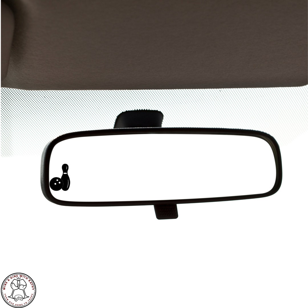 Bowling Ball and Pin Mini Decal, Rearview Mirror Decal, Mini Decal ...