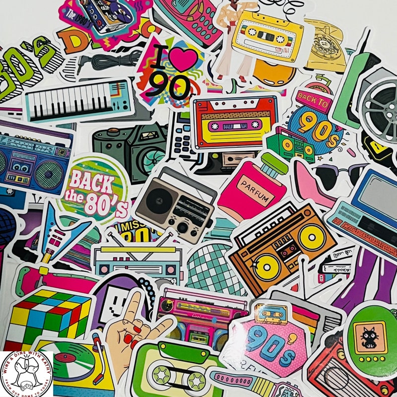 Retro Stickers - Etsy