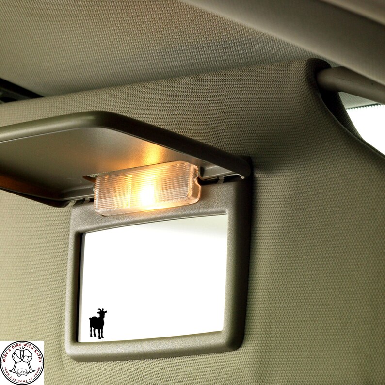Goat Mini Decal, Billy Goat Mini Decal, Rearview Mirror Decal, Mini ...