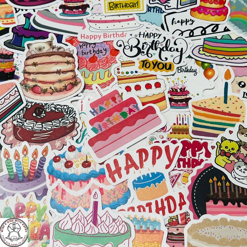 Happy Birthday Sticker - Etsy