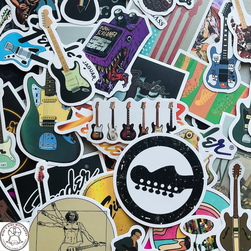 Guitar Stickers - Etsy
