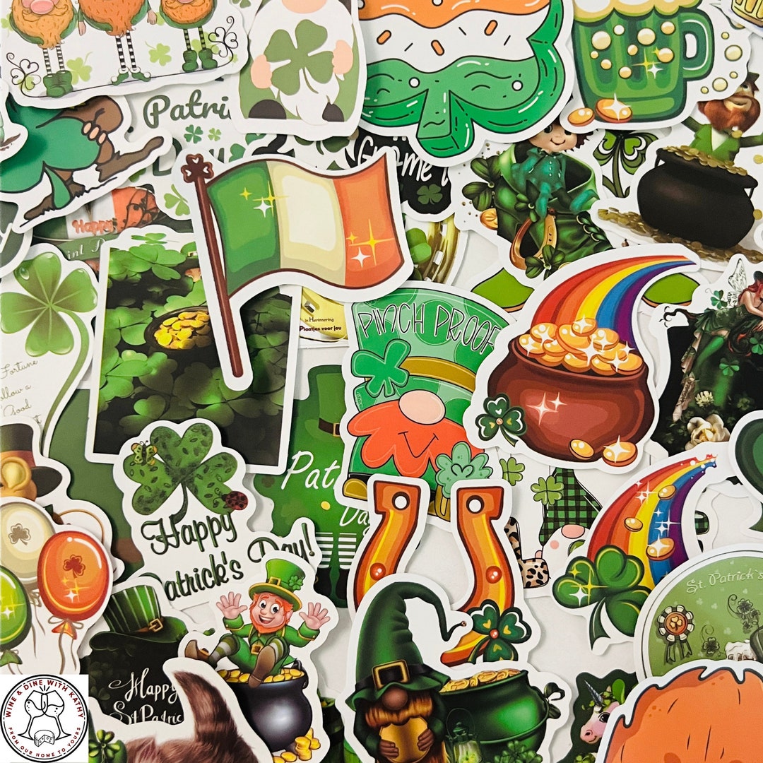 St. Patricks Day Stickers, Irish Stickers, Random Sticker Packs 10/20 ...