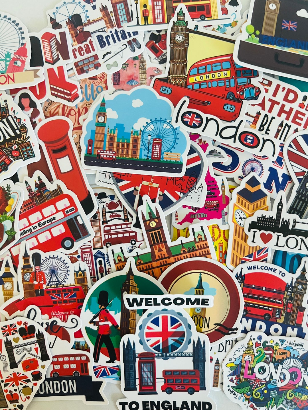 London Stickers, London England Stickers, Random Sticker Packs 10/20/50 ...