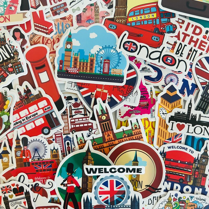 London Stickers - Etsy