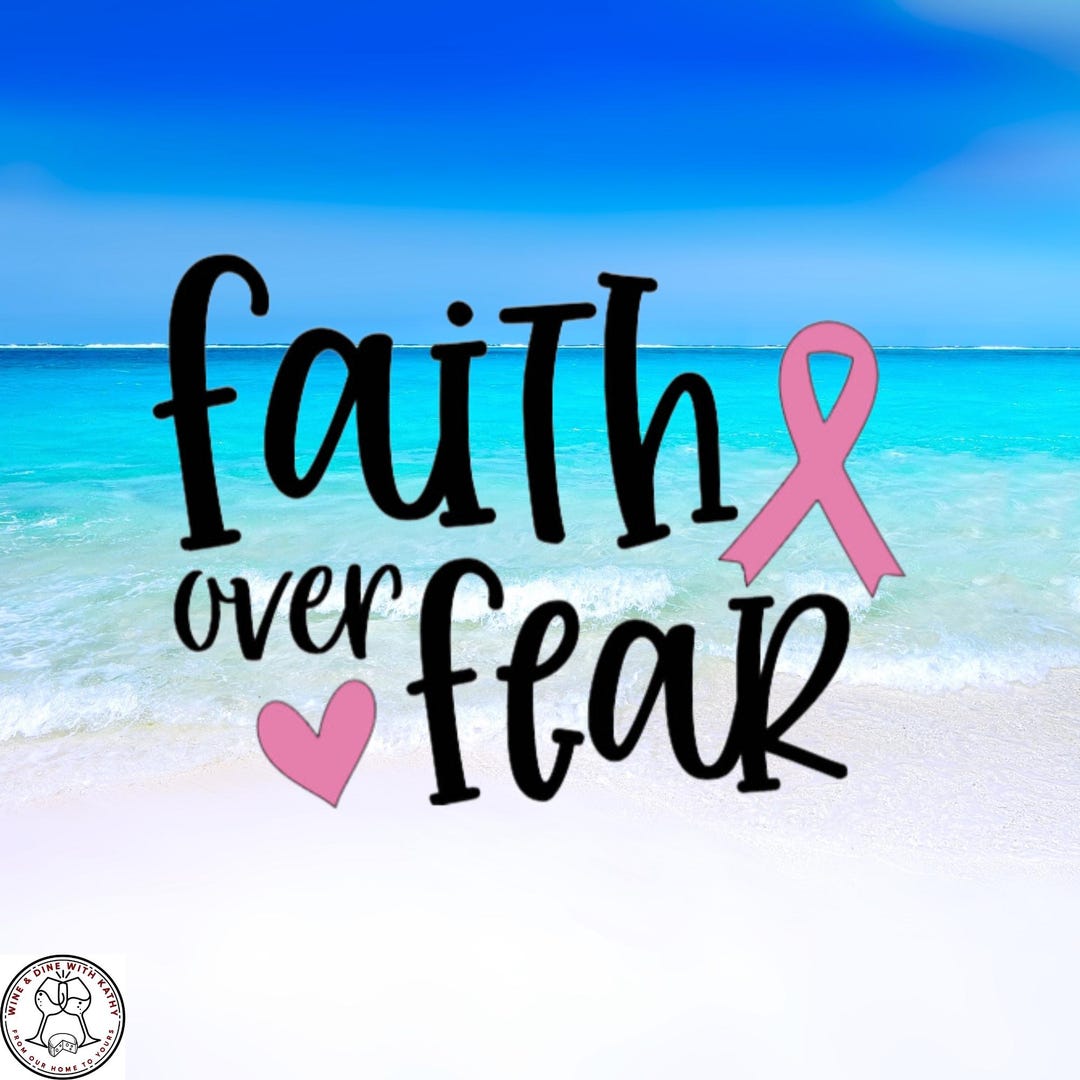 Faith Over Fear Breast Cancer Decal Listing, Car Decal, Wall Decal ...