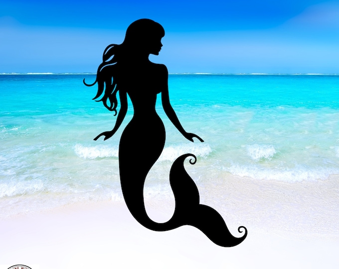 Mermaid Decal, Mermaid Decor, Ocean Decor, Car Decal, Wall Decal ...