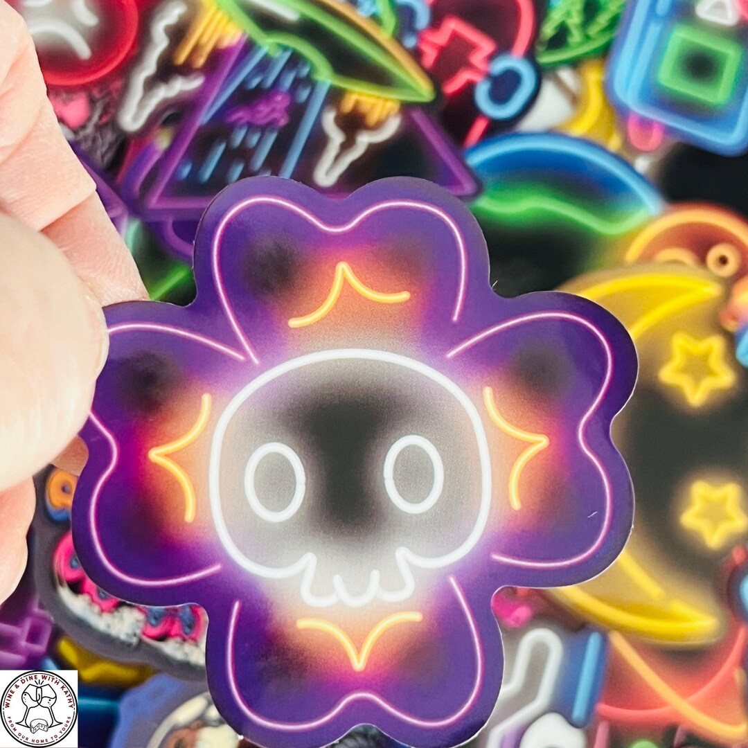 Neon Stickers, Bright Neon Stickers, Random Sticker Packs 10/20/50 ...