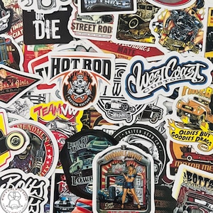 Retro Hot Rod Stickers, Retro Car Stickers, Random Sticker Packs 10/20 ...
